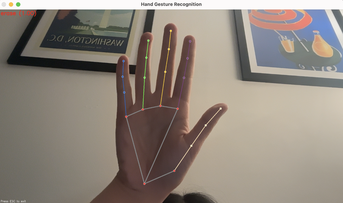 Gesture Based Drawing Tool